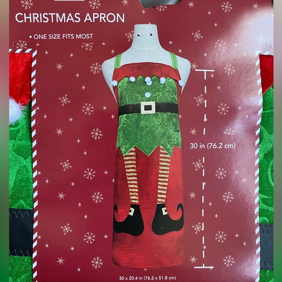 Other | Nwt Super Cute Christmas Elf Apron | Poshmark
